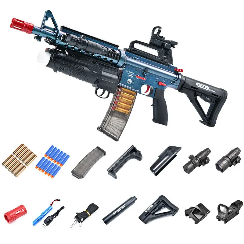 Chameleon Sniper M4A1 Electric Toy Soldier Gun With Soft Bullet Shell ...