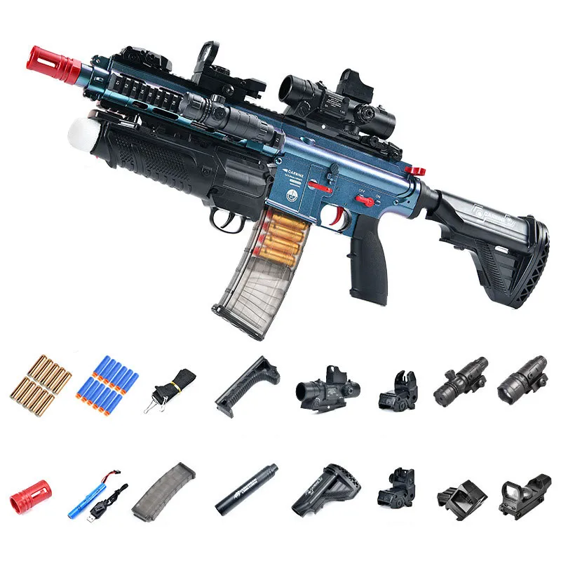 Chameleon Sniper M4A1 Electric Toy Soldier Gun With Soft Bullet Shell ...