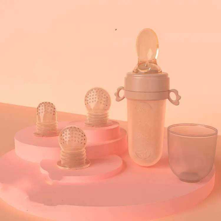 Cups Dishes Utensils Baby Feeding Bottle Teething Mesh Bag Silicone ...
