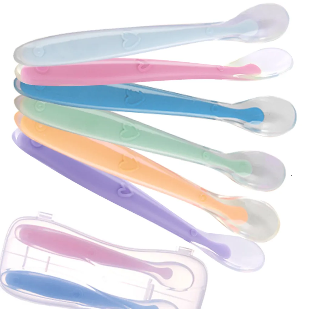 DHgate.com:Soft Silicone Baby Spoons for Infants, Temperature Sensing ...