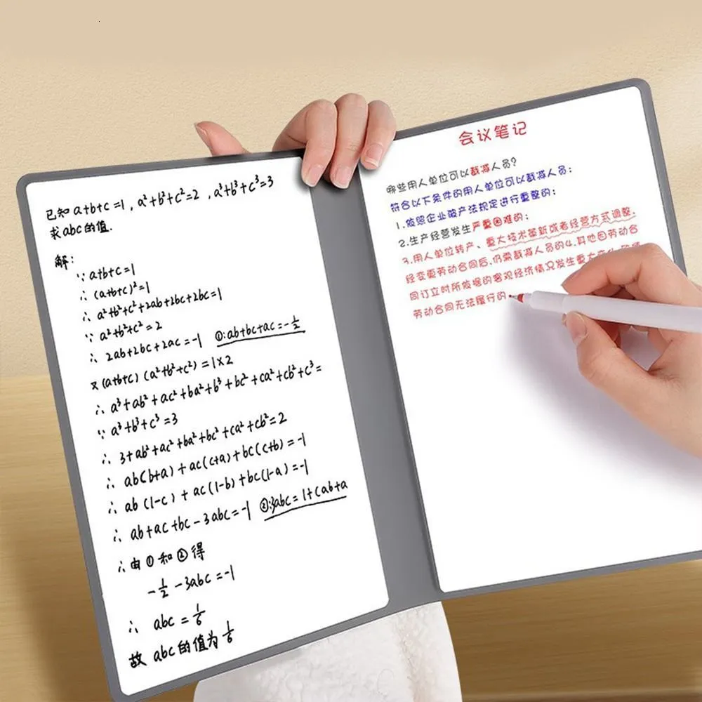 Portable Whiteboard A4 Maths Arithmetic Notebook A5 Erasable Draft ...