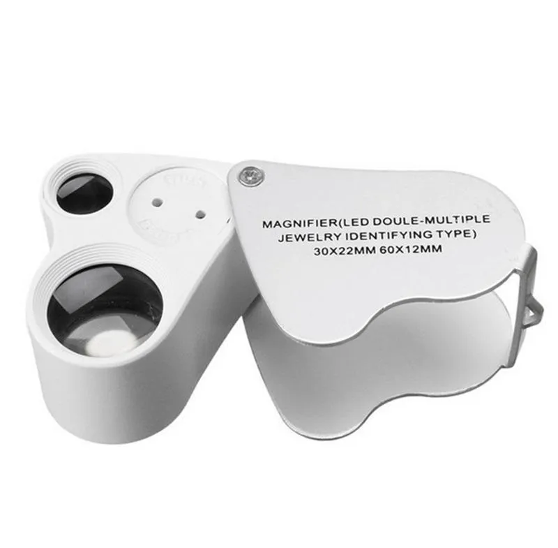 Wholesale Foldable Mini Jewel Magnifier With LED Light Portable 30X/60X ...