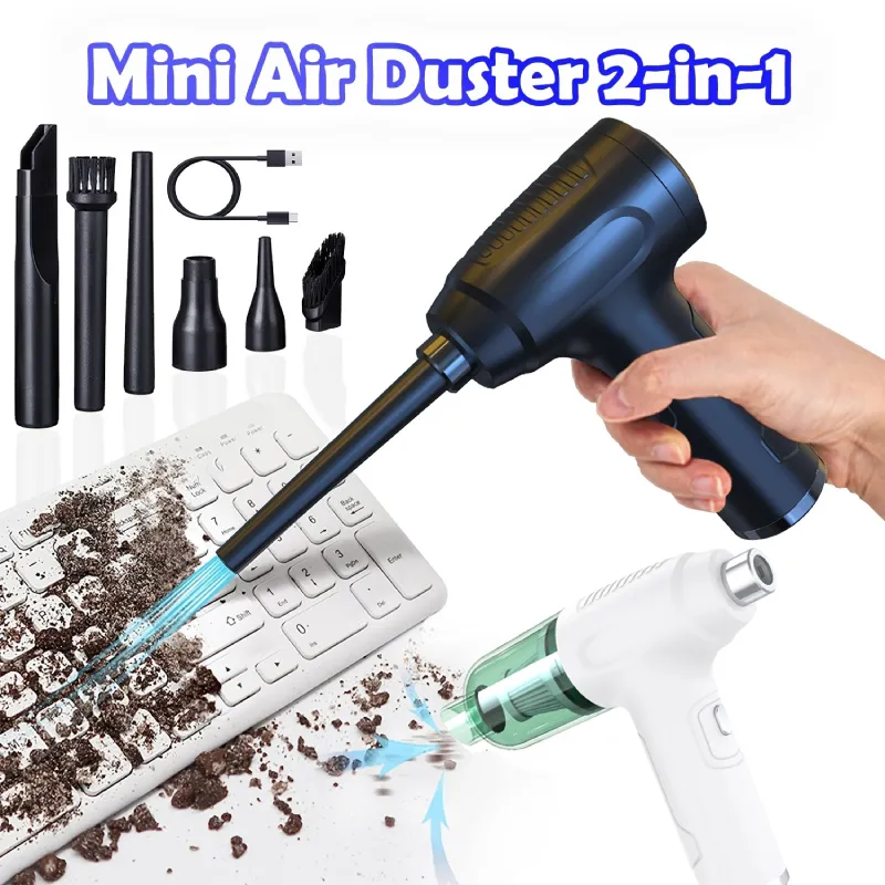 3-in-1 Cordless Hand Push Sweeper Vacuum - Portable Rechargeable Air ...