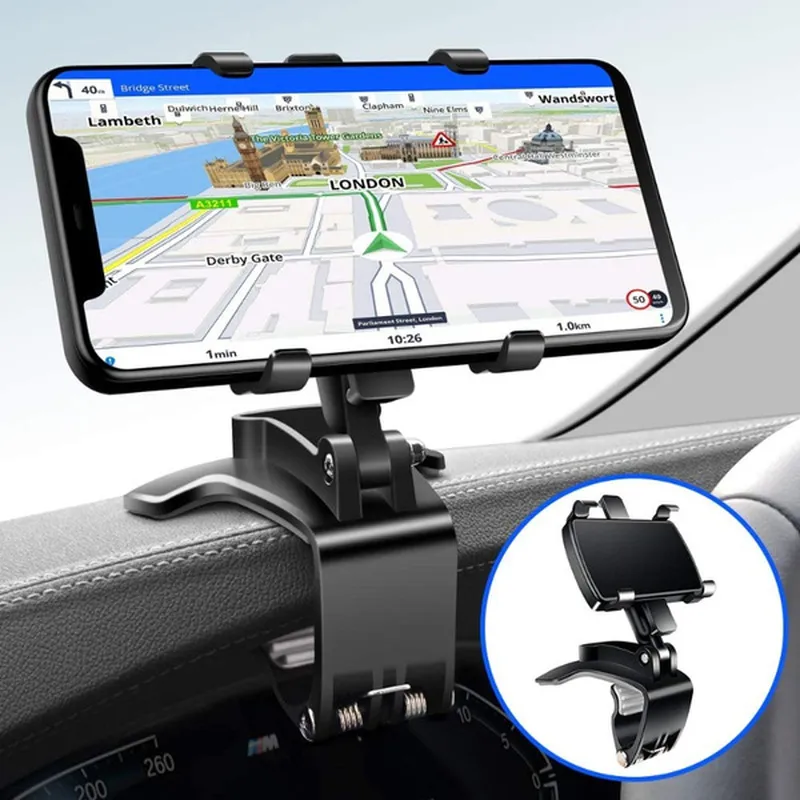 Universal Car Phone & Tablet Holder - 360° Rotating Dashboard Mount ...