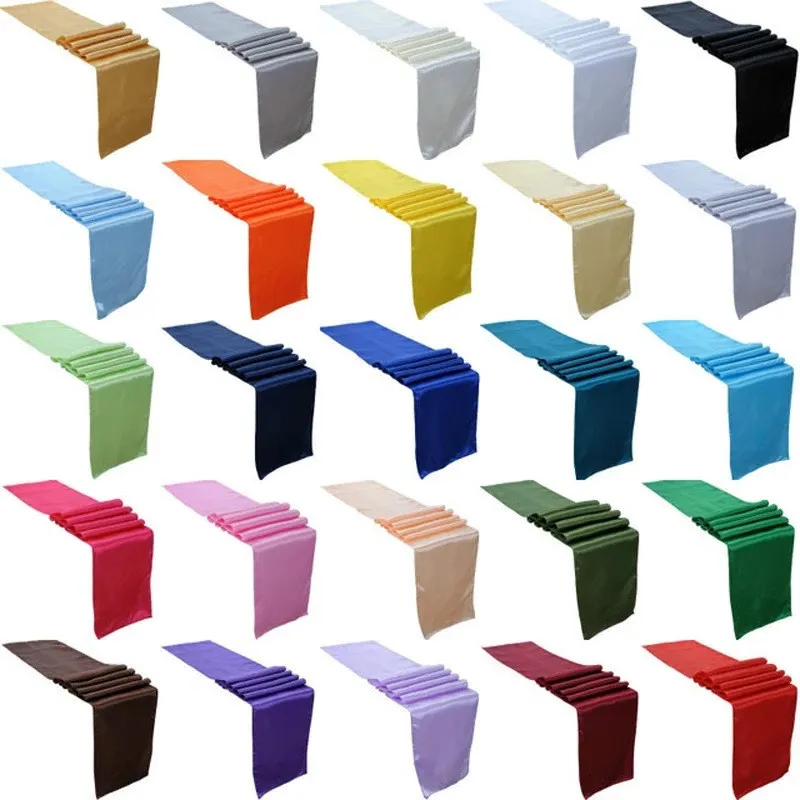 DHgate.com:Satin Table Runners for Parties - 10pk Shiny Silk Ribbon ...