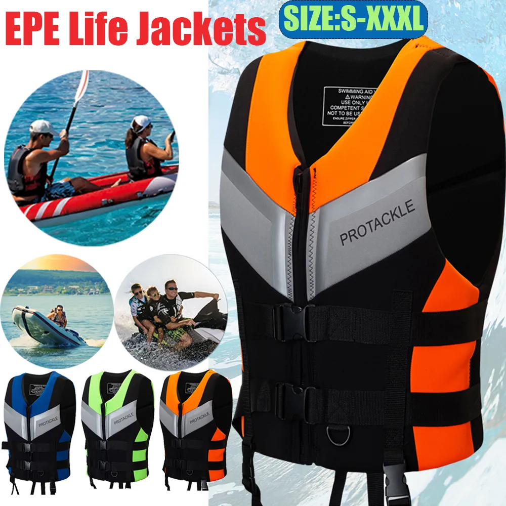 DHgate.com:Life Vest Buoy Neoprene Jacket For Adults Buoyancy Drifting Safety Buckle Jackets ...
