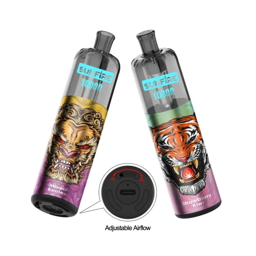 Original Sunfire Puff 10000 Vape Puffs Descartáveis 18ml Pré Cheio