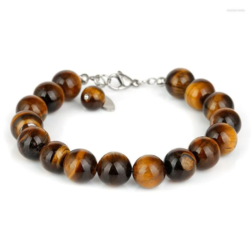 DHgate.com:Natural Tiger Eye Stone Charm Bracelet: Handcrafted Beaded ...