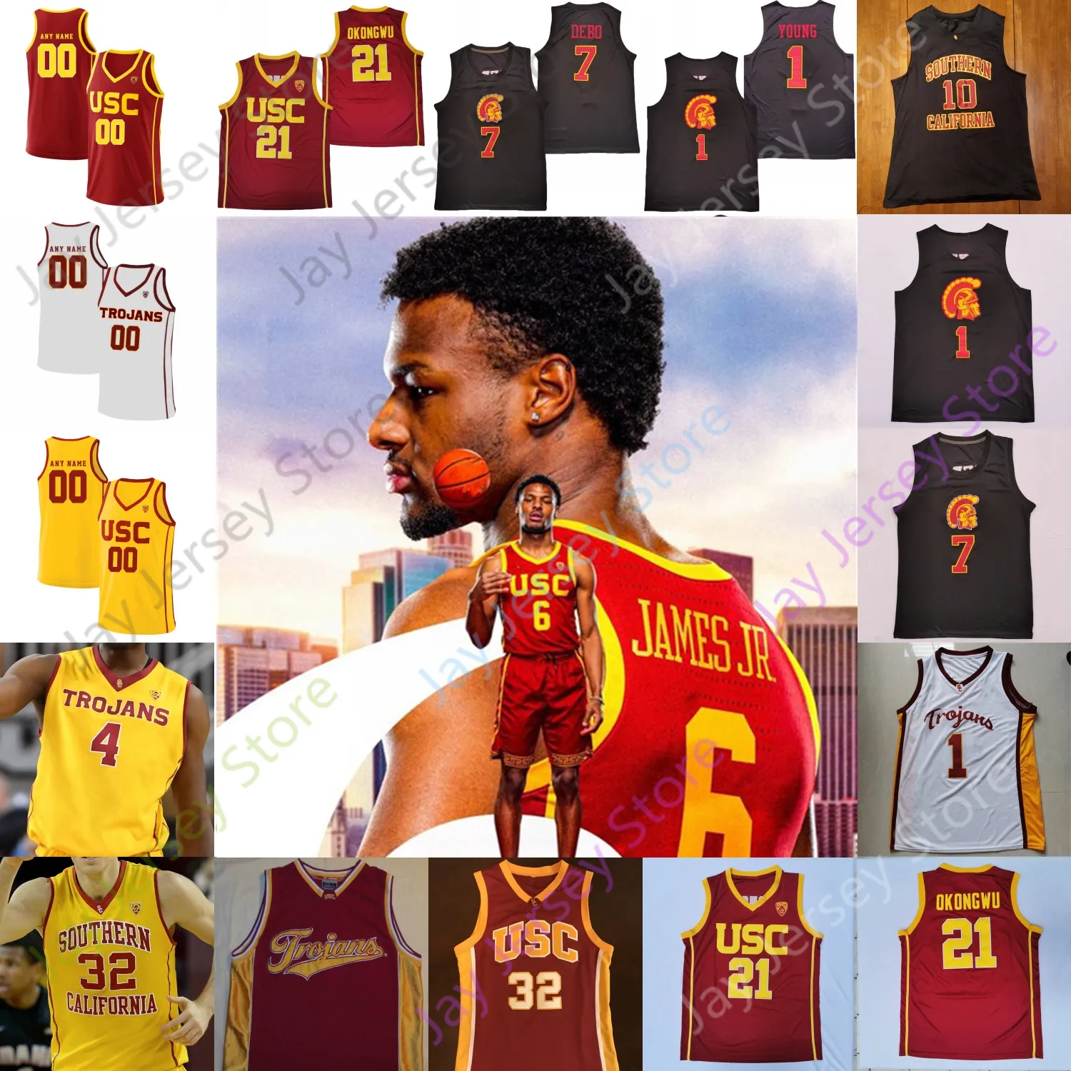 USC Trojans Basketball Jersey NCAA College Isaiah... From Good_jersey ...