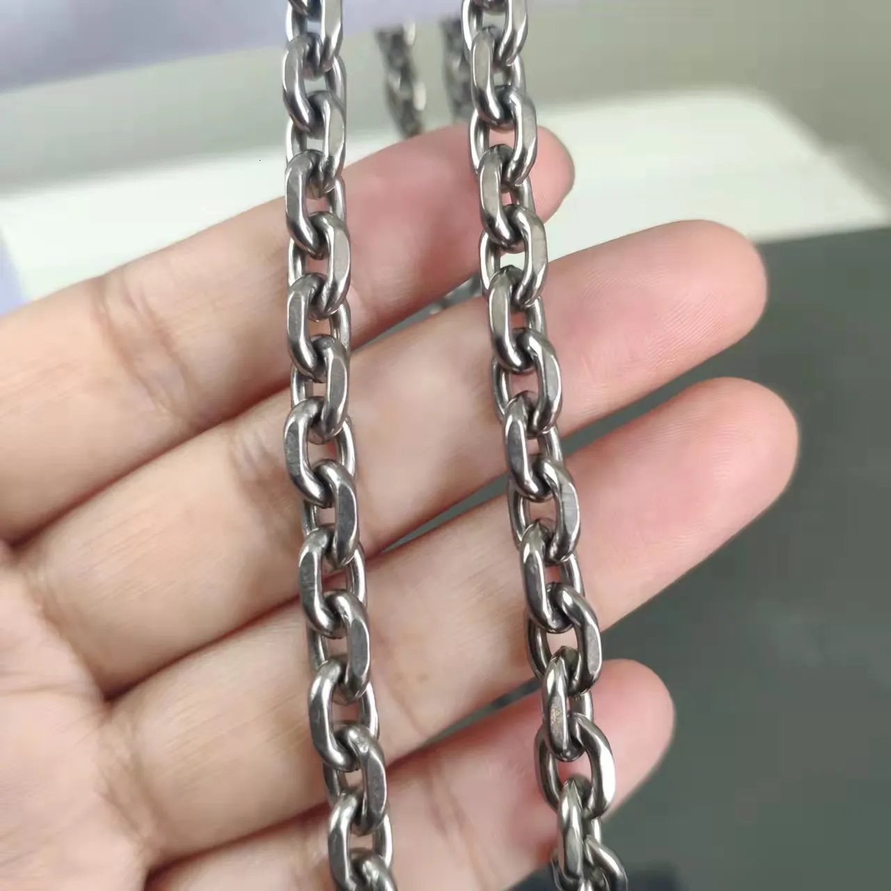 DHgate.com:Strands Strings TA1 Grade 1 7mm Unisex O Shaped Chain ...