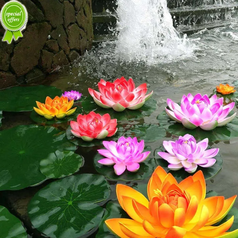Solar Water Lily Fountain: Floating Pond & Fish Tank Decor, 2-Layer ...