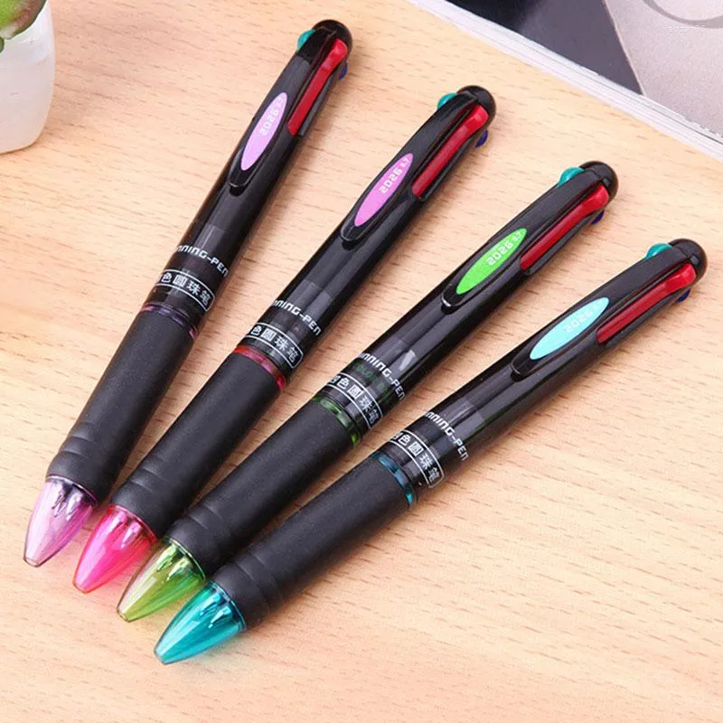 DHgate.com:4-in-1 Retractable Multicolor Ballpoint Pens, 0.5mm Medium ...