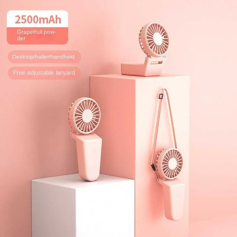 Portable Rechargeable Mini Portable Rechargeable Fan Neck Hanging ...