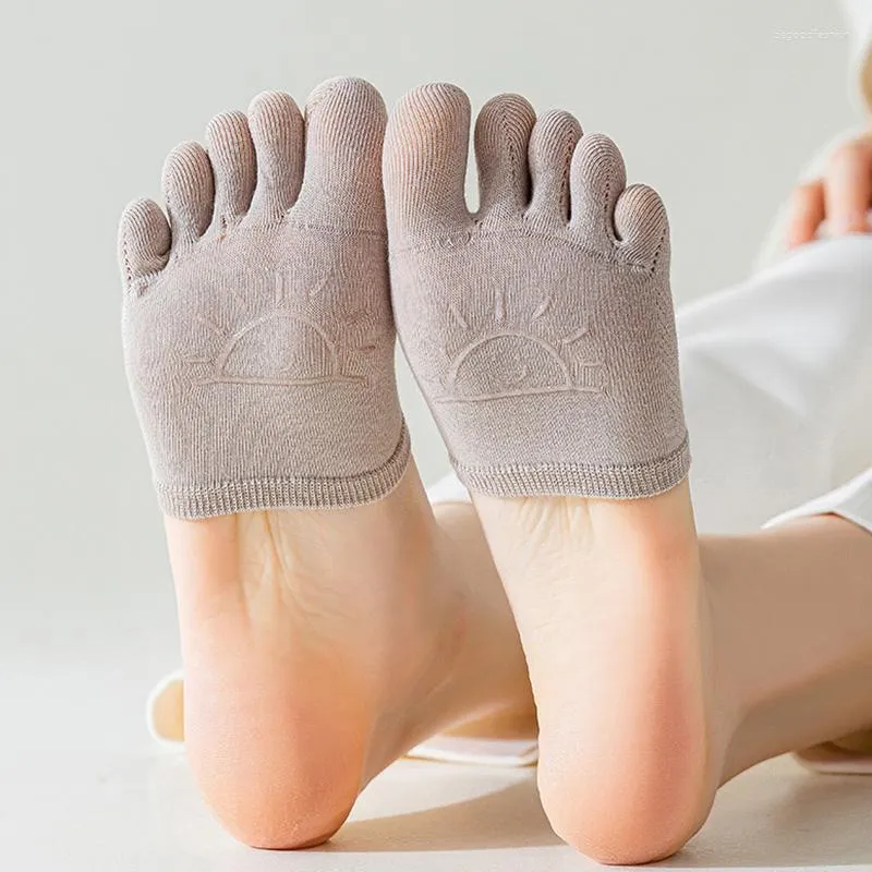 DHgate.com:Womens Cotton Half Palm Invisible Summer Thin High Heel Open ...