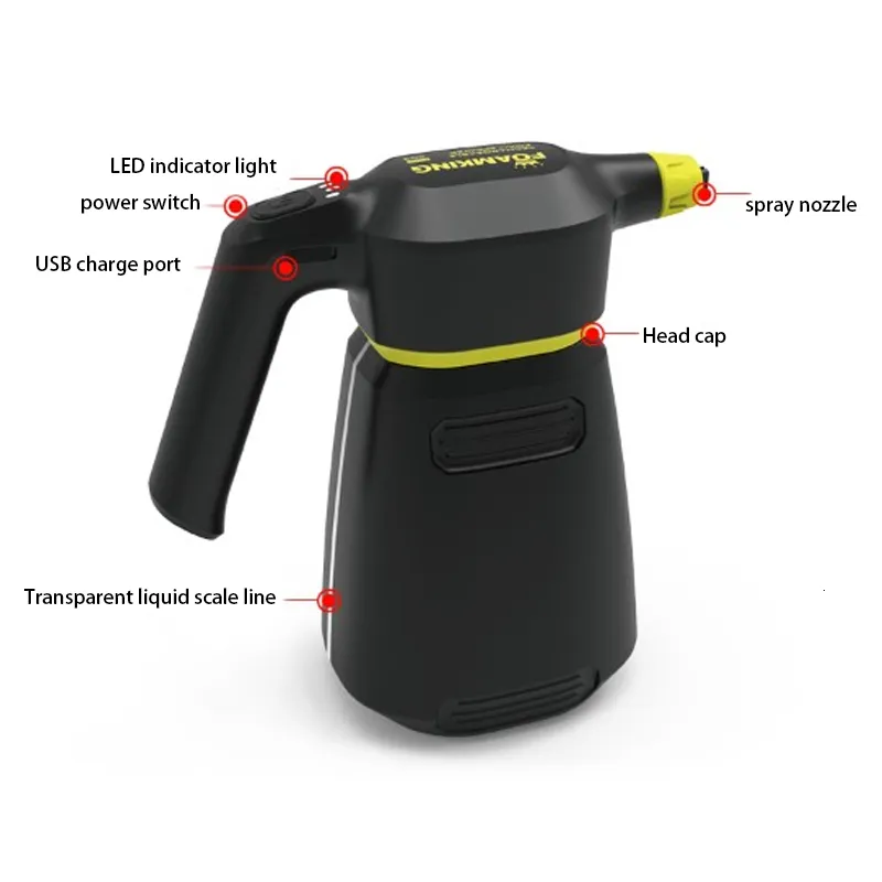 Electric Auto Paint Sprayer: 2L Foam Sprayer With Corrosion Resistance ...