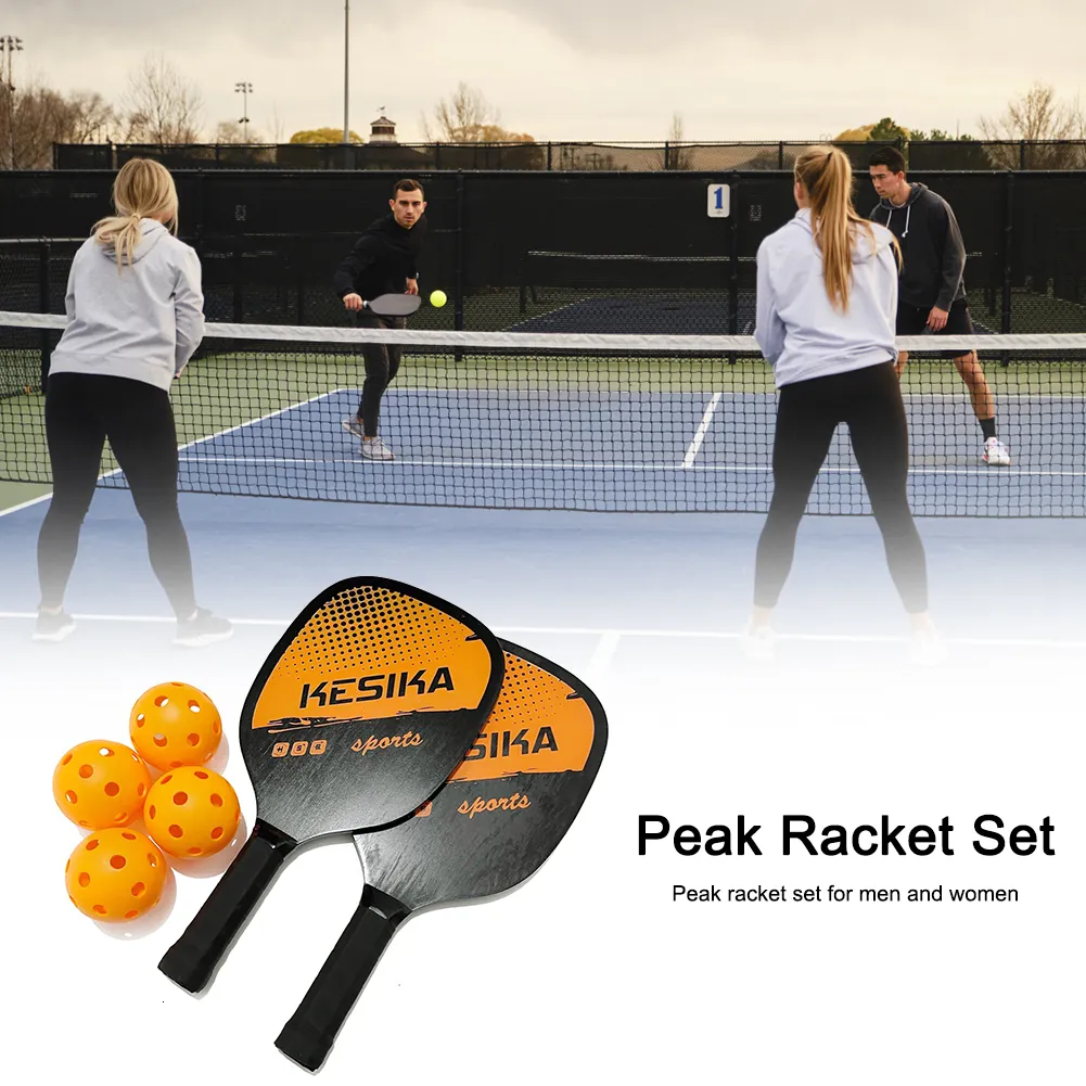 Squash and Pickleball Racket Set Combination: 2 Rackets, 4 Balls ...