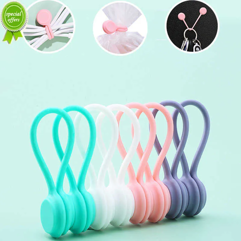 Magnetic Earphone Cord Organizer - Cute Silicone Cable Winder, Portable ...