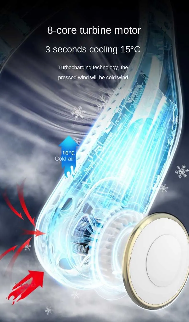 Ventilateur De Cou Portable: 5000mAh Ventilateur Sans Fil Sans Fil Pour ...