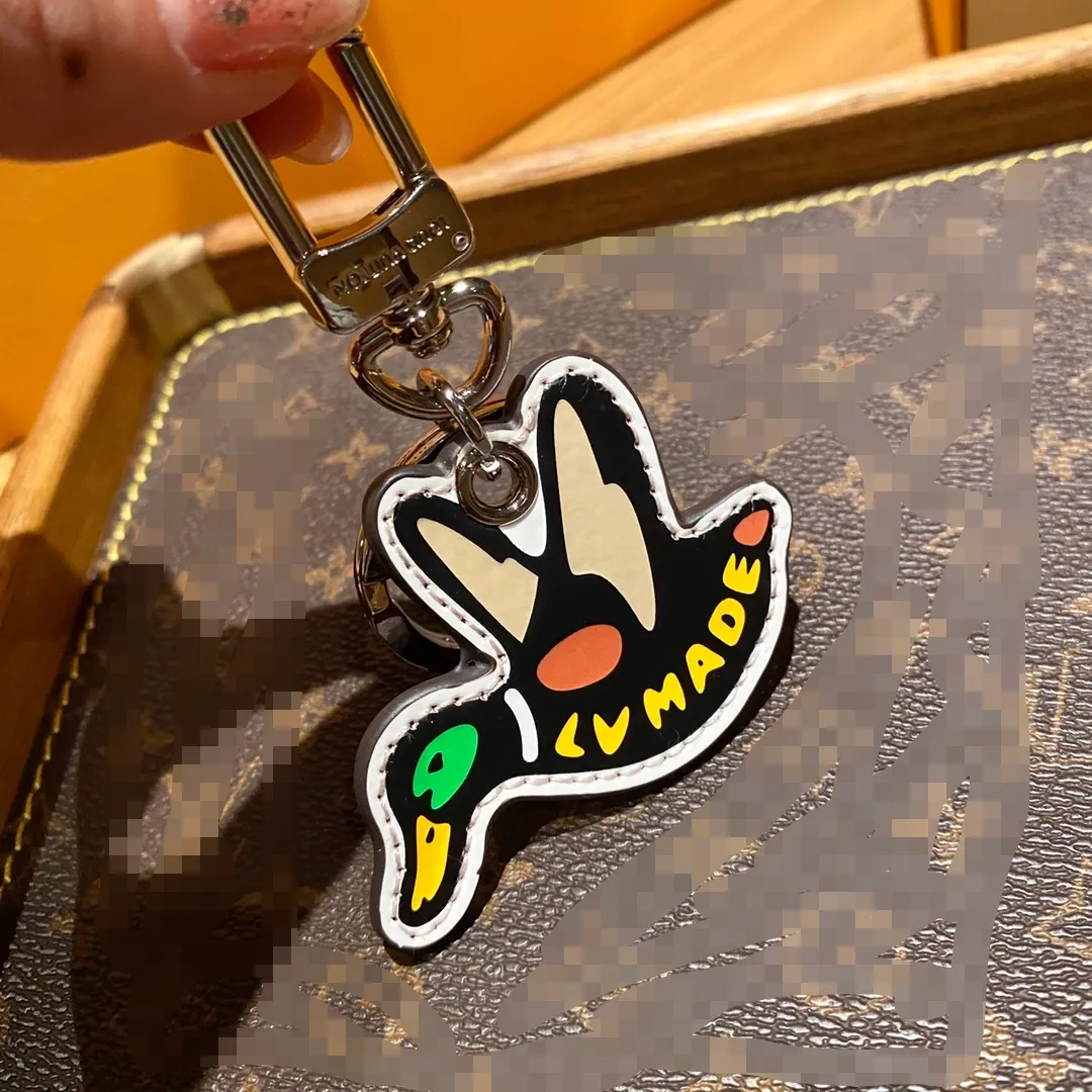 Designer Duck Keychain Pendant - Cute Cartoon Charm, Stylish Bag ...