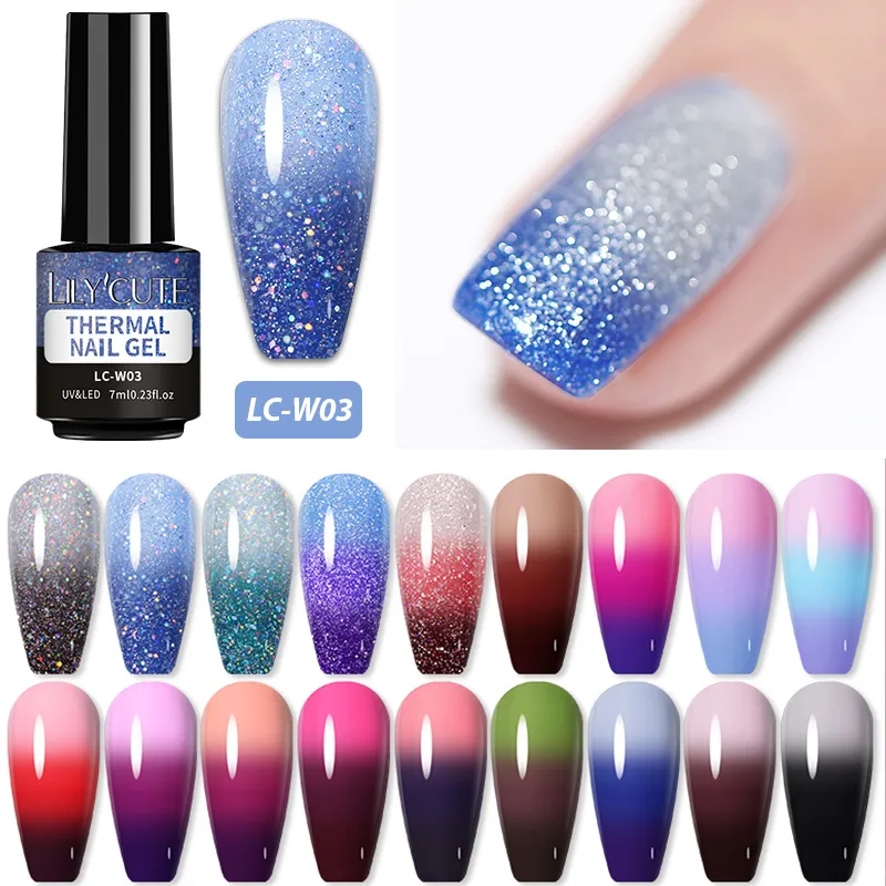 7ml Thermal Color Changing Nail Polish - Soak Off Gel Varnish ...