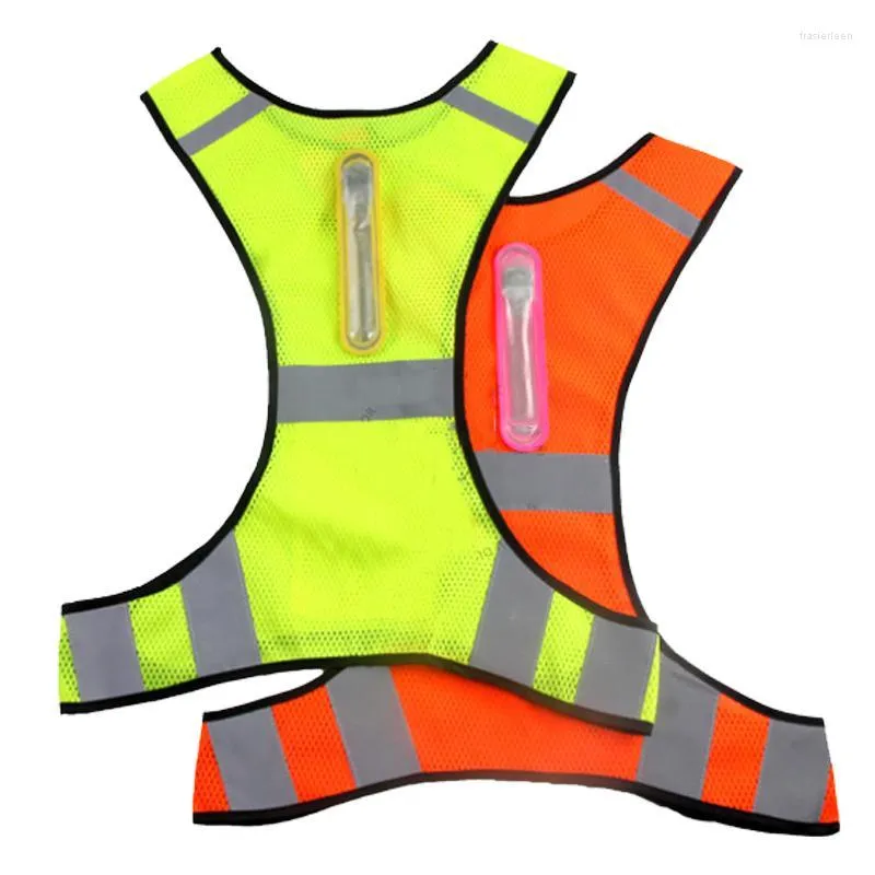 Reflective Motorcycle Jacket Vest - High Visibility LED Safety Apparel ...