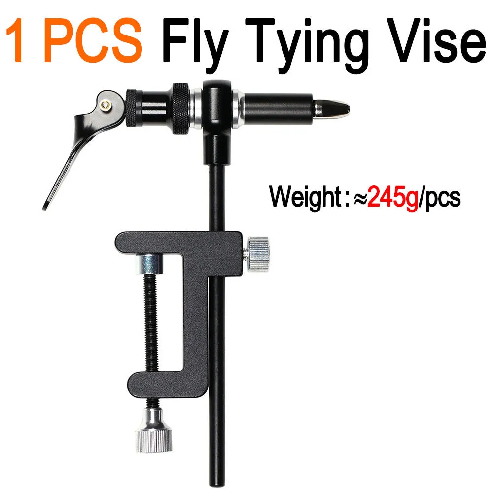 Fish Finder ICERIO C Clamp Fly Tying Vise Hardened Steel Jaws Tool Kit ...