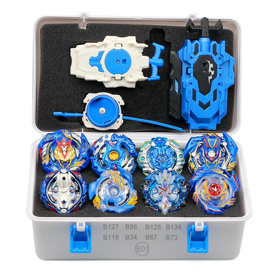 Beyblade Burst Set With Gold Tomy Launcher And Red Metal Fusion ...