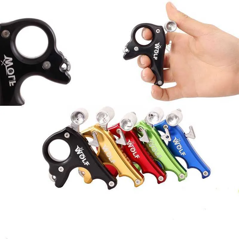 DHgate.com:Aluminum Alloy 3/4 Finger Bow Arrow Release Aids Thumb ...