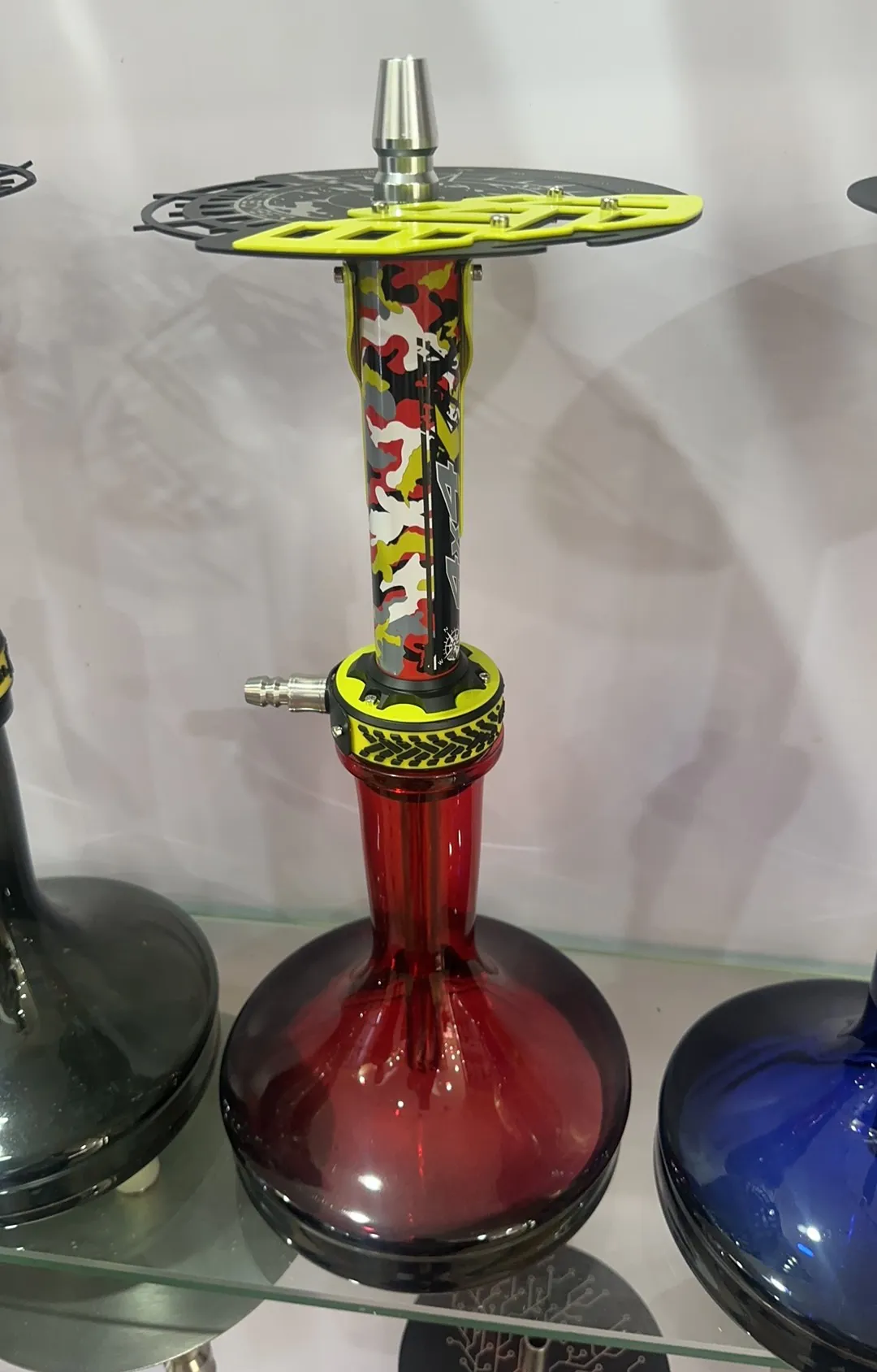 Wholesale New Designer Hand Drawed Glass Hookah Set With Metal ...