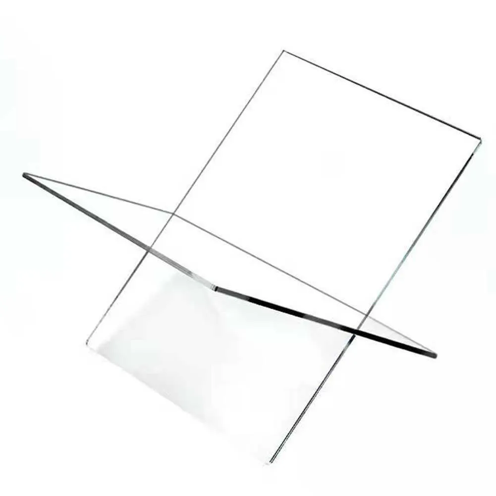 Book Display Holder X Shape Acrylic Reading Stand, Transparent ...