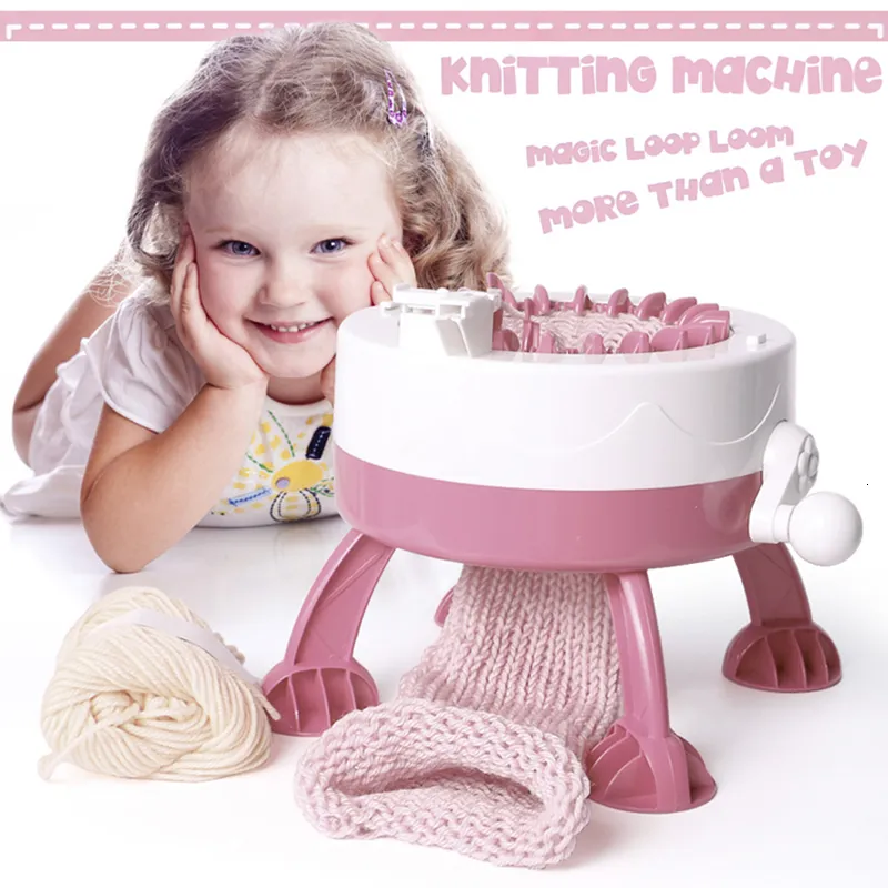 22 Needle DIY Knitting Machine: Magic Loop Weaving Loom For Scarves, Hats, And Socks Educational ...