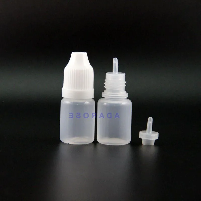 Prsnf 5ml LDPE Dropper Bottles 100 Pack Child Proof Caps With Long ...