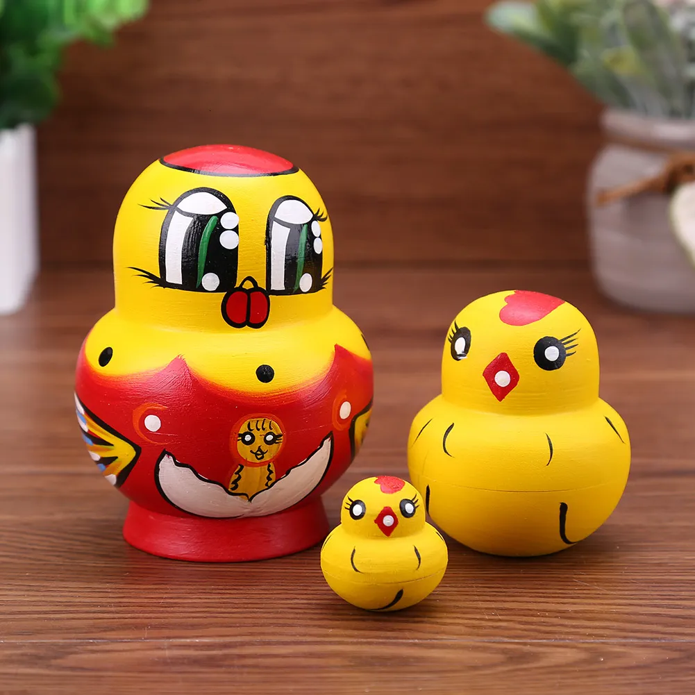 10 Layer Wooden Matryoshka Matryoshka Doll Craft Display Model With ...