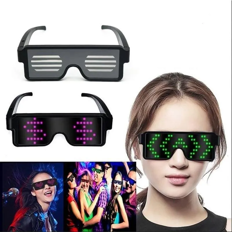 DHgate.com:Glowing LED Party Glasses, USB Rechargeable Light-Up Eyewear ...