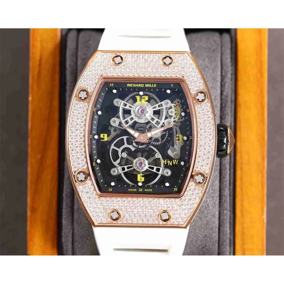 Richie Miller Mens Watches Clean-factory Movement Diamond Luxury Rm17 ...