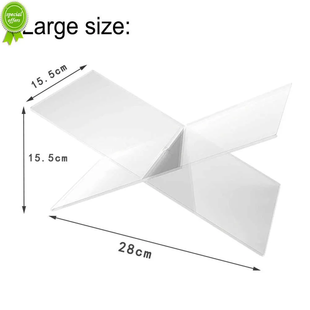 Book Display Holder X Shape Acrylic Reading Stand, Transparent ...