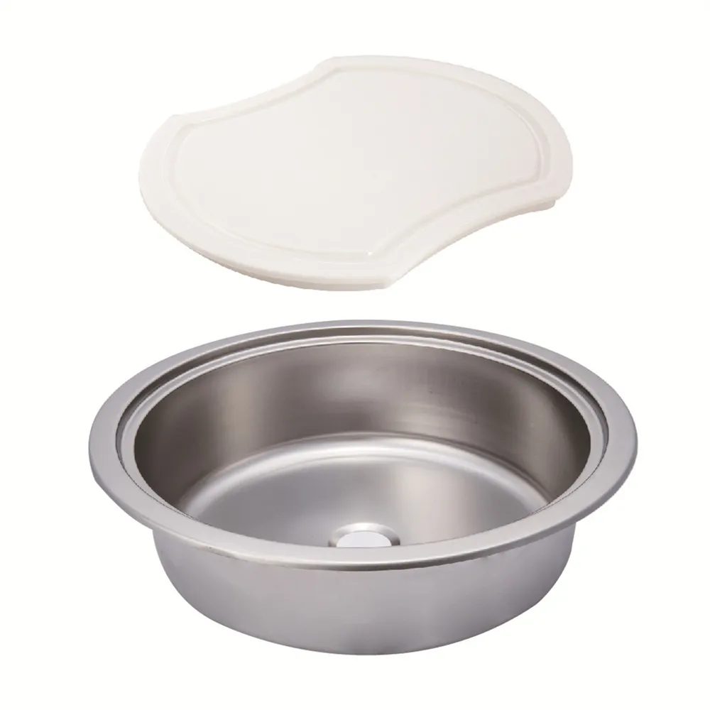 DHgate.com:Stainless Steel Round Sink with Plastic Lid for Boat ...