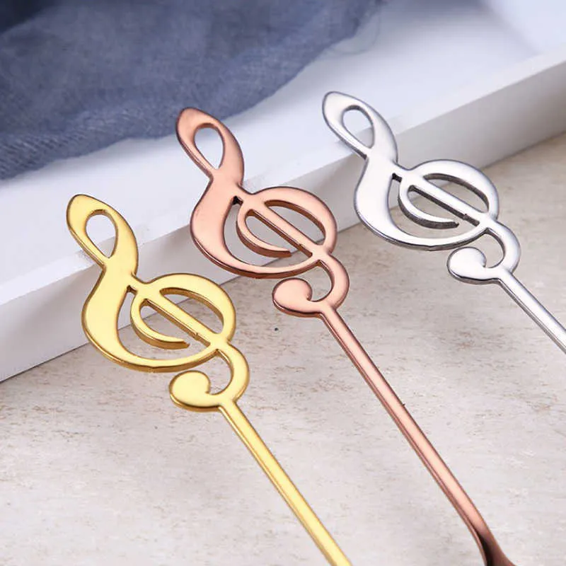 Stainless Steel Music Note coffee and spoon with Long Handle - Perfect ...