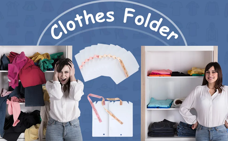 DHgate.com:Clothing Wardrobe Organizer T Shirt Folder Closet Foldable ...