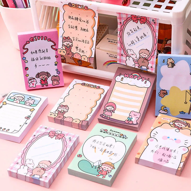 DHgate.com:Cat Memo Pad Sticky Notes, 20 Packs Cartoon Animal Design ...