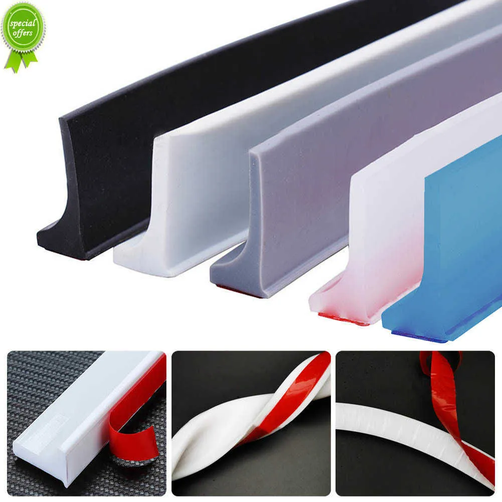 Shower Water Barrier Strip Self Adhesive Silicone Seal For Bathroom ...