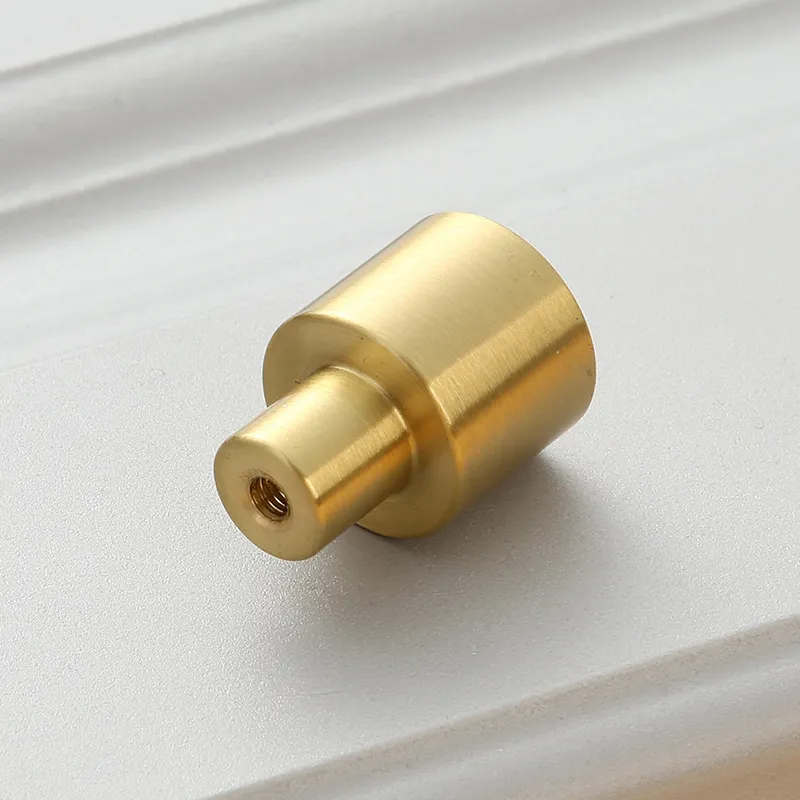 Gold Bathroom Knobs Brushed Brass Gold Kitchen Cabinet Knobs Handles Modern Furniture Drawer ...