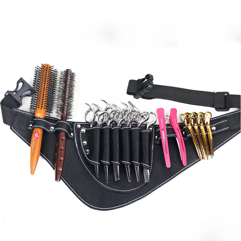 DHgate.com:Professional Hairdressing Scissors Holster Pouch with 28 Teeth & PU Leather Belt for ...