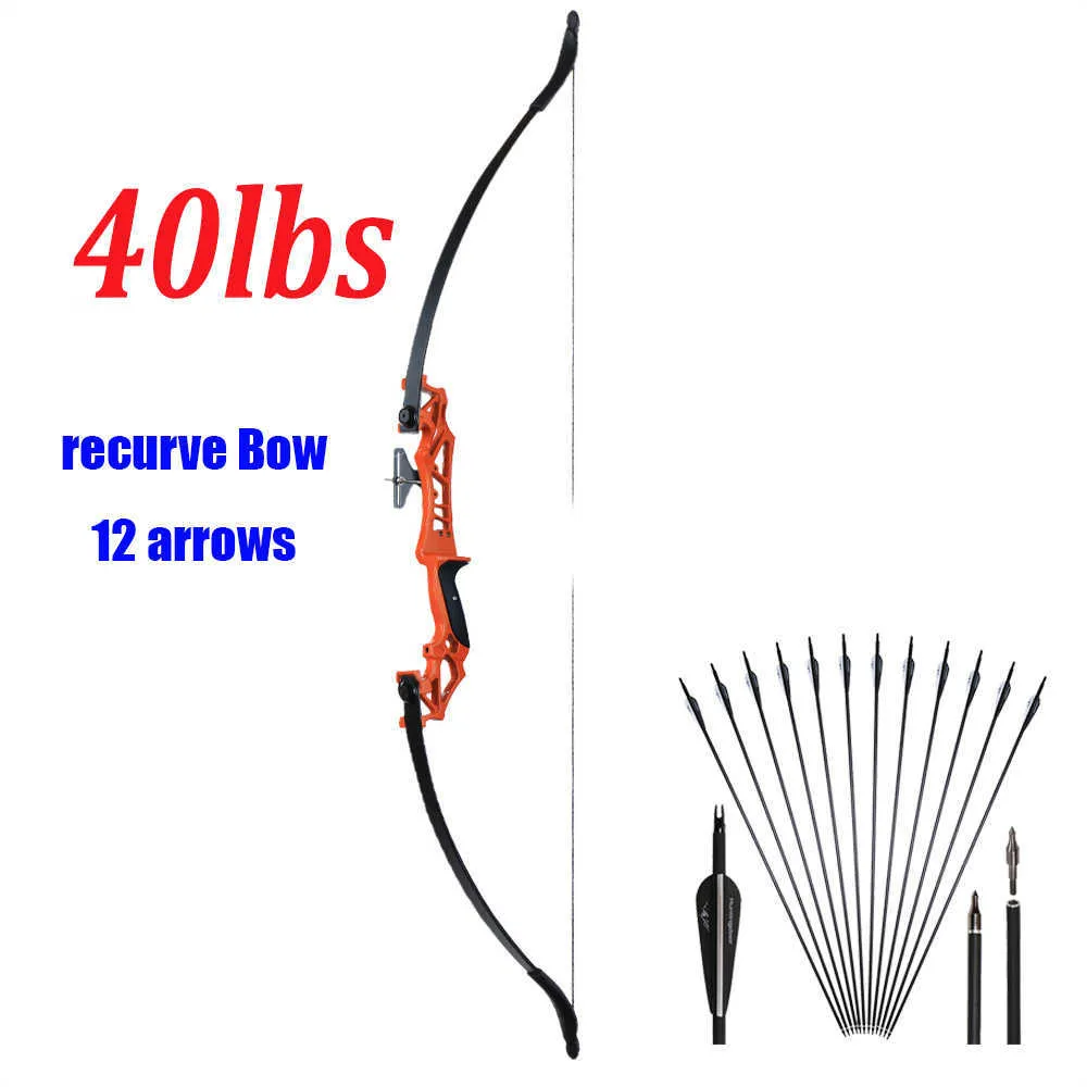 Bow Arrow Archery Bow Recurve Bow Shooting Take Down Bow 20/30/40/50lbs ...