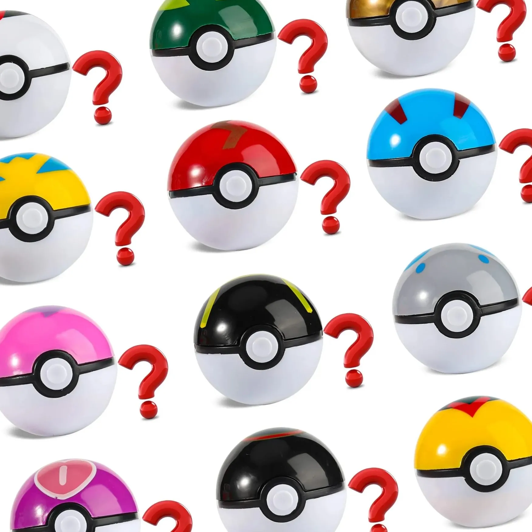 MHA Action Figures Pokeball Toys Set Mini Pocket Hero Balls Realistic ...