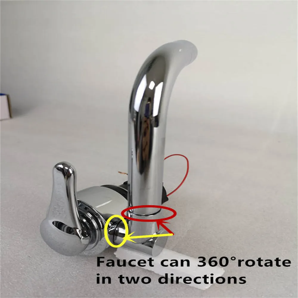 DHgate.com:12V Copper Folding Hot and Cold Mixer Tap for Marine Boat ...