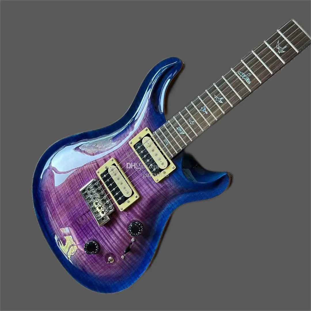 High Quality Hand Purple Prs Electric Guitar Made With 6 Pin Red ...