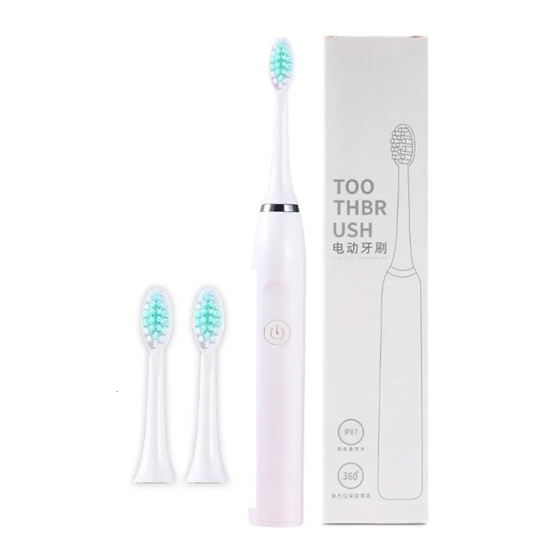 Ultrasonic Electric Toothbrush With 3 Brush Heads, IPX7 Waterproof, 5 ...