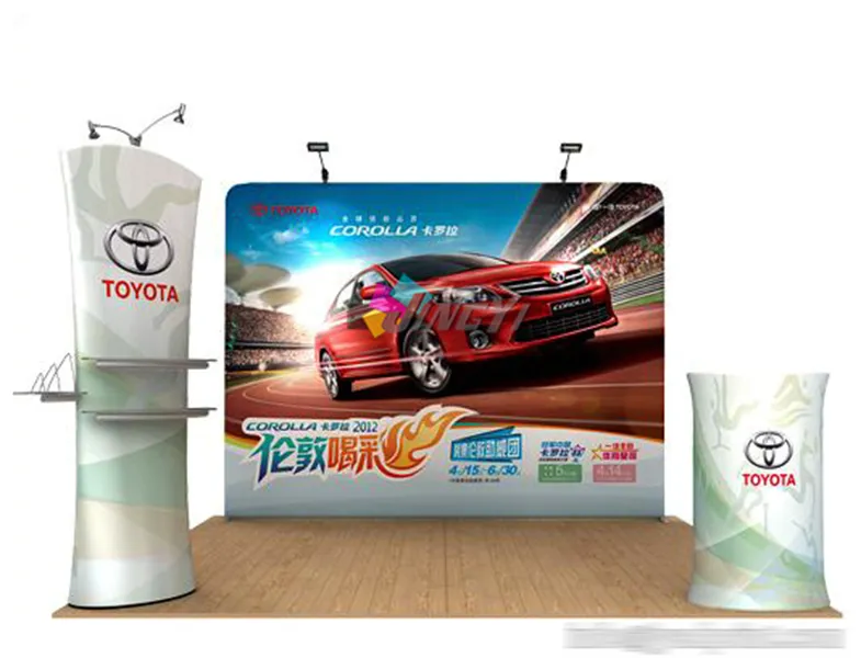 Aluminum Pop Up Wall Tension Fabric For Custom Advertising Roll Up ...