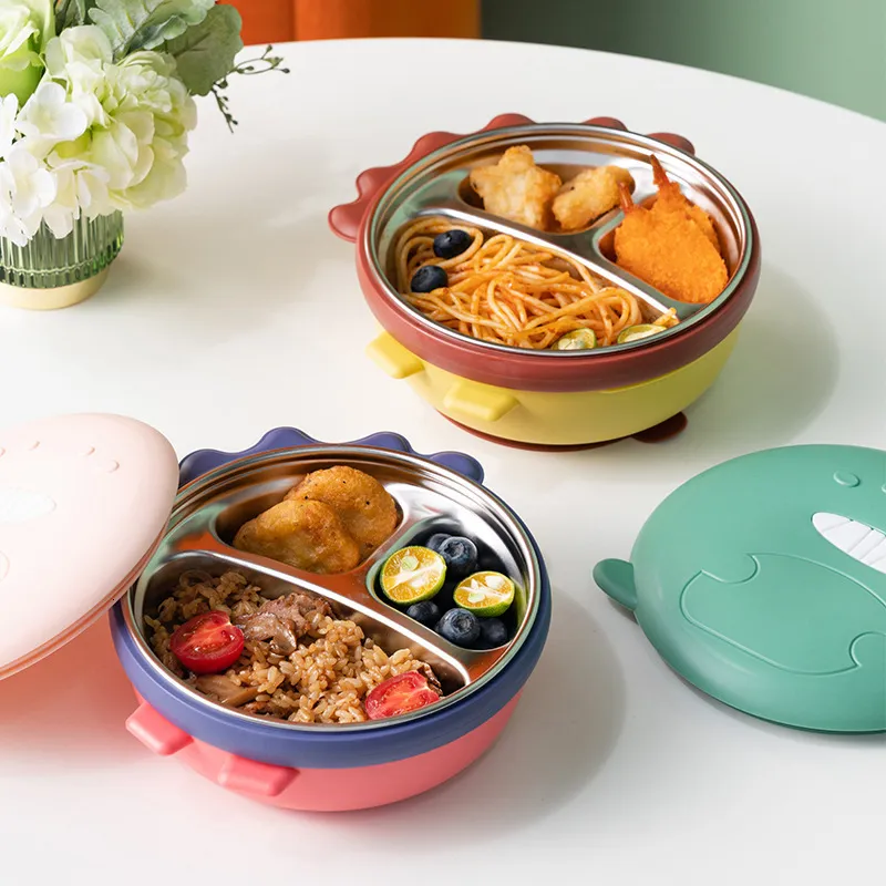 DHgate.com:Stainless Steel Dinosaur Bento Box for Kids, 500ml ...
